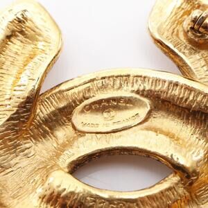CHANEL | Jewelry | Chanel Gold Logo Brooch | Poshmark